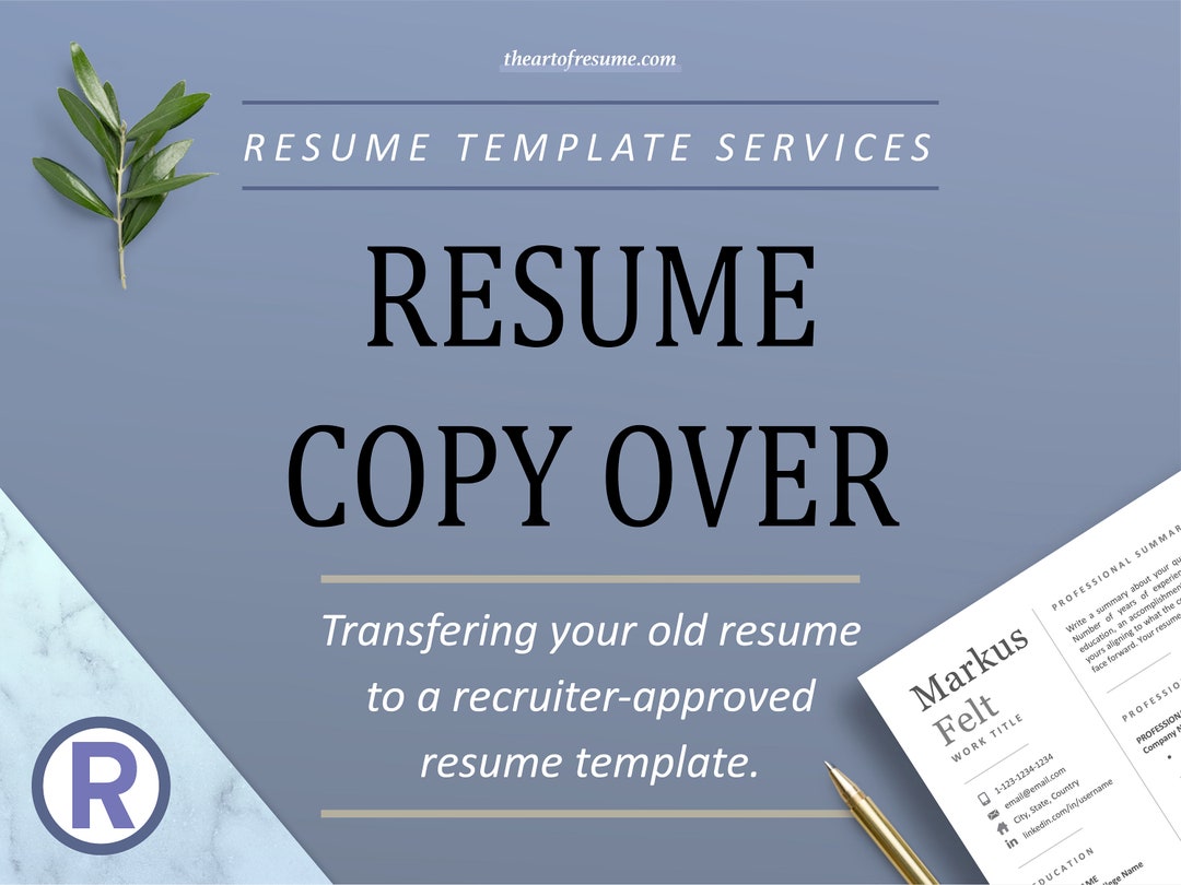 Resume Template Formatting Services | CV Resume Help Builder | Custom ...