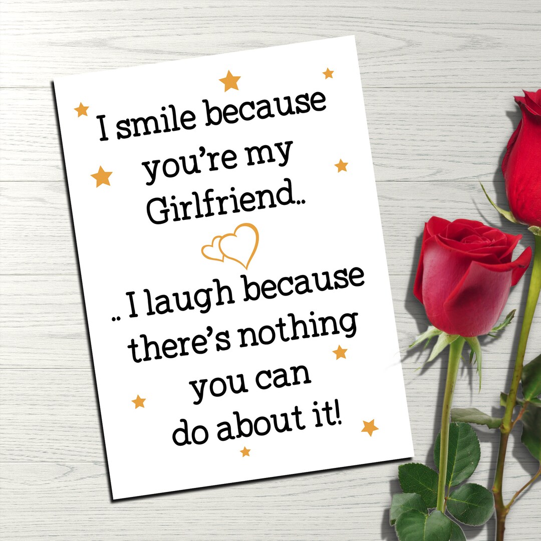 Girlfriend Gifts Funny Girlfriend Card Best Gifts for - Etsy