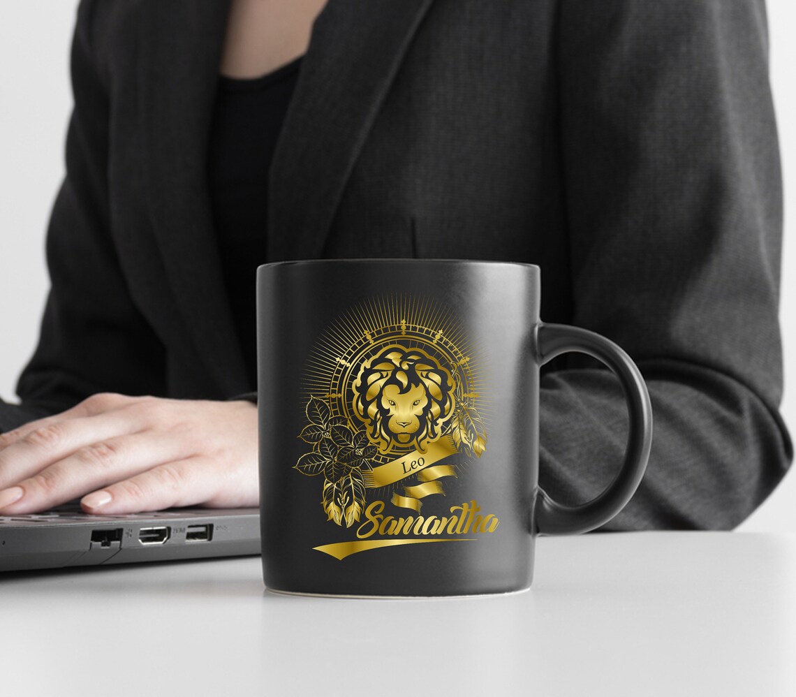 Personalized Leo Mug, Leo Gifts, Leo Coffee Mug, Leo Cups, Zodiac Gifts ...