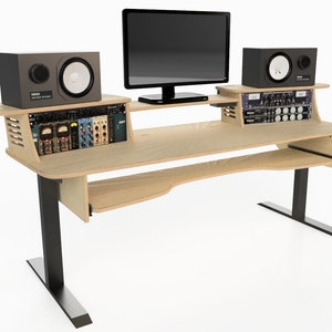 8U Recording Studio Desk Sit or Stand Electronic Lift Height Adjustable ...