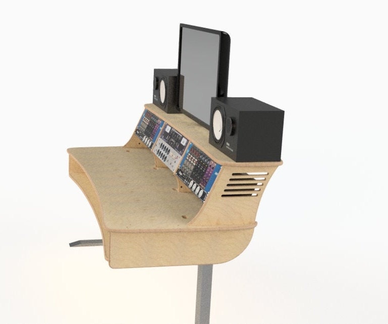 12U Recording Studio Desk Sit Stand Lift Desk LEGS INCLUDED COMPLETE ...