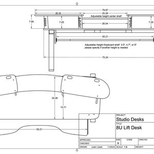 8U Recording Studio Desk Sit or Stand Electronic Lift Height Adjustable ...