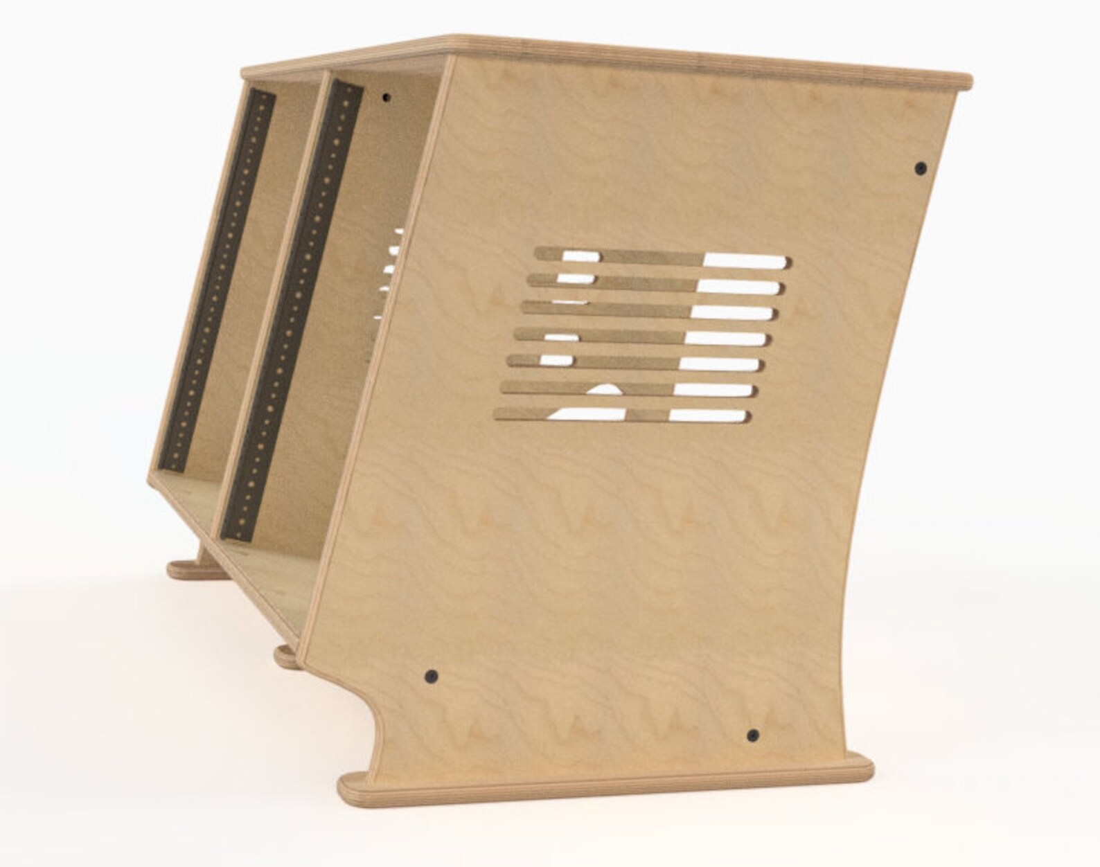 24U Floor Standing Curvy Pro Audio Rack Unit/ Baltic Birch/ - Etsy