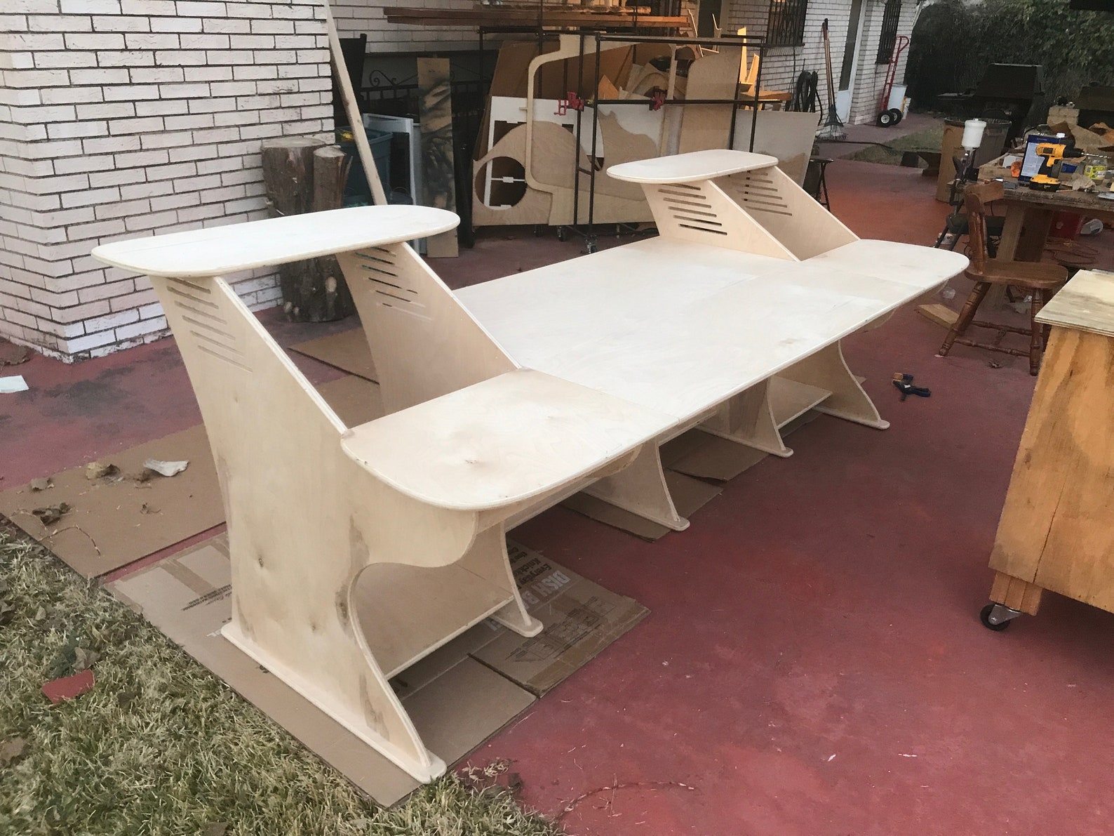 20U Recording Desk With Reinforced Keyboard Tray and Subwoofer Gap - Etsy