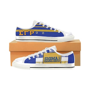 Sigma Gamma Rho High Top / Low Top Sneakers (shoe Runs Large, View Size ...