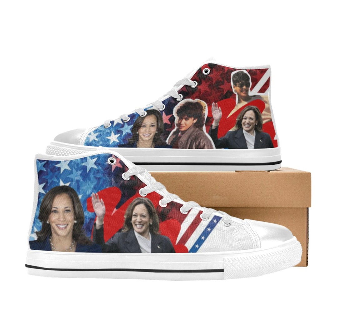 Kamala, President, Sneaker, Chucks, Pearls, Custom, Shoe, Unique, Rally ...