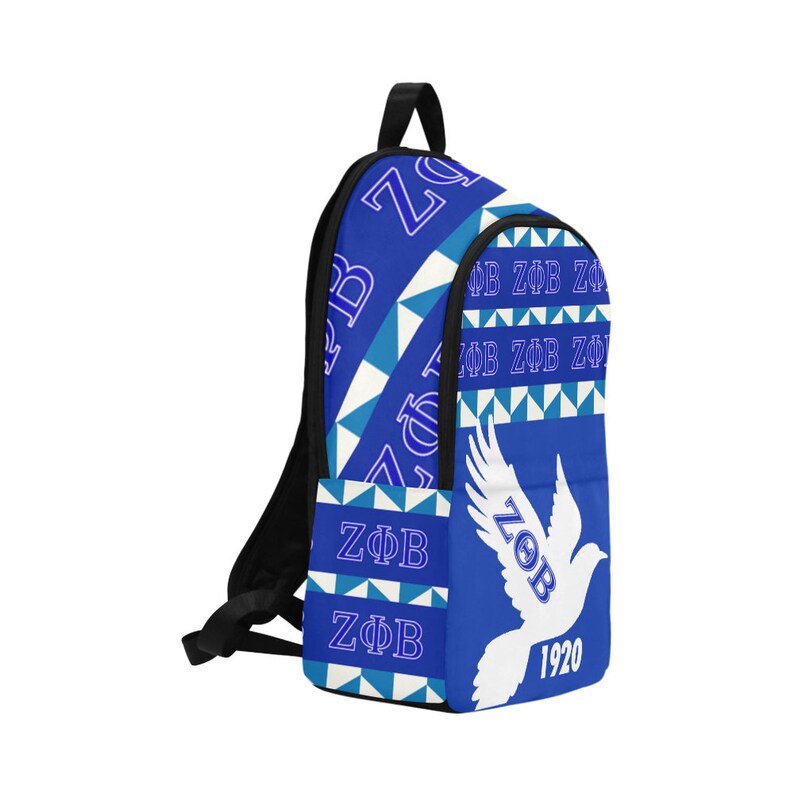 Zeta Phi Beta Custom Fabric Backpack Etsy