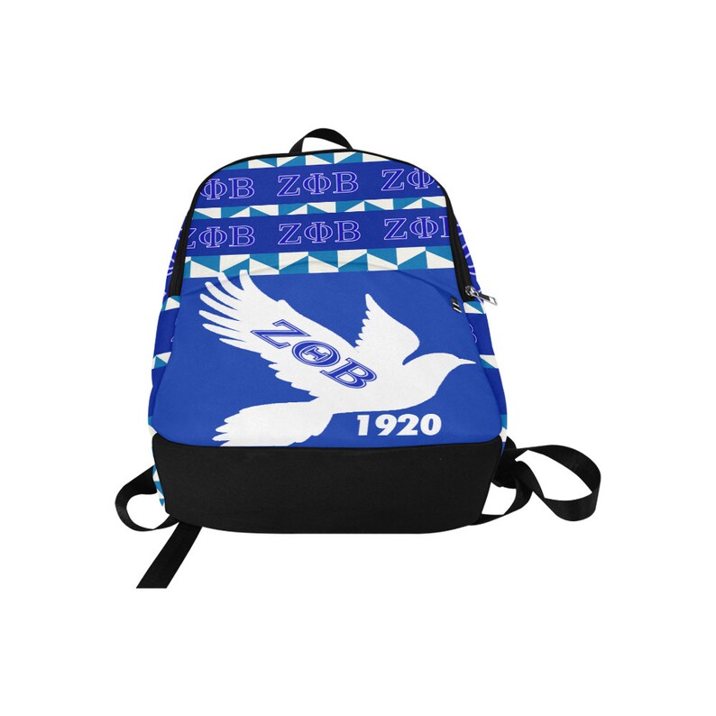 Zeta Phi Beta Custom Fabric Backpack Etsy