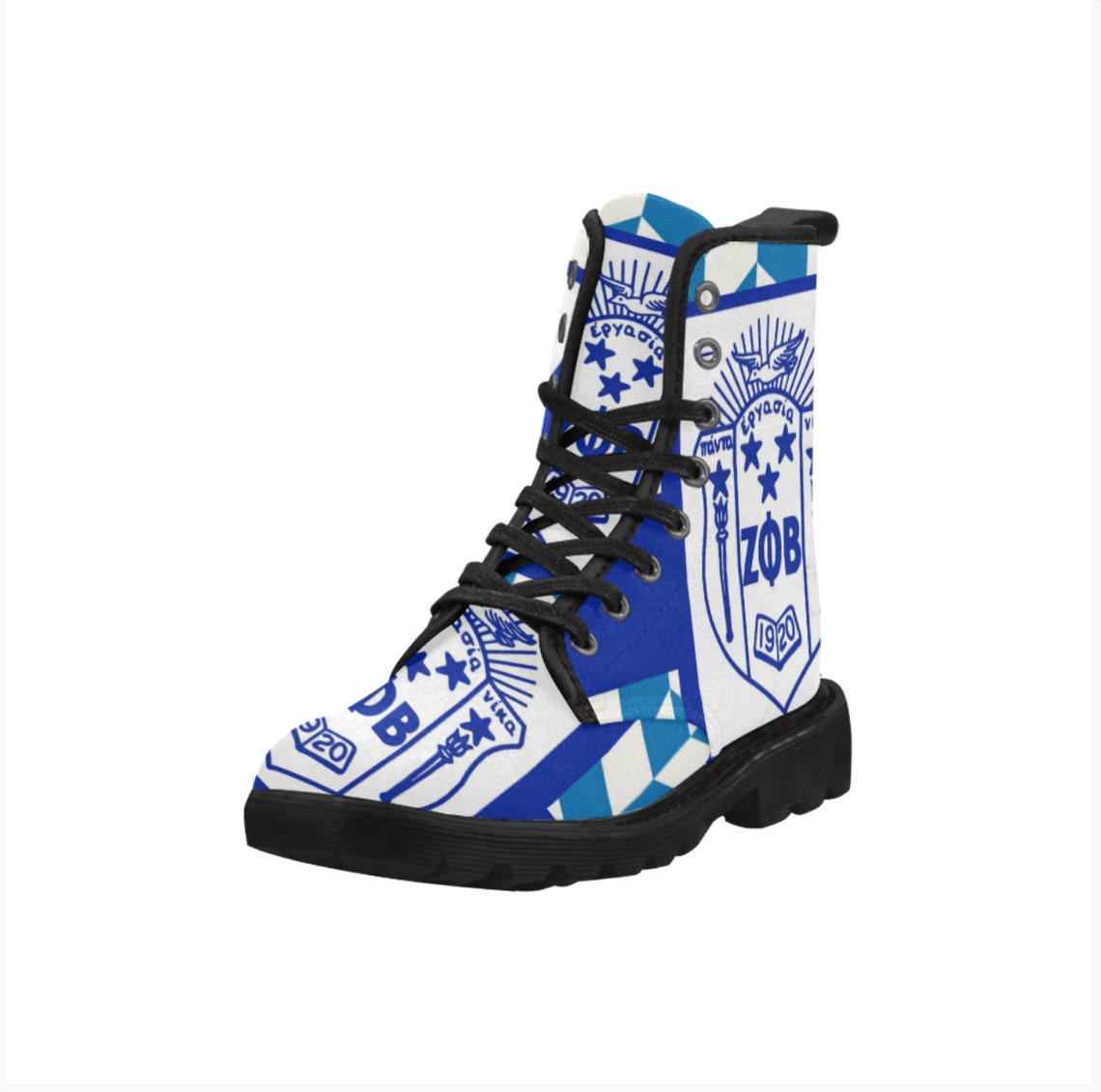 Zeta Phi Beta Combat Boots - Etsy