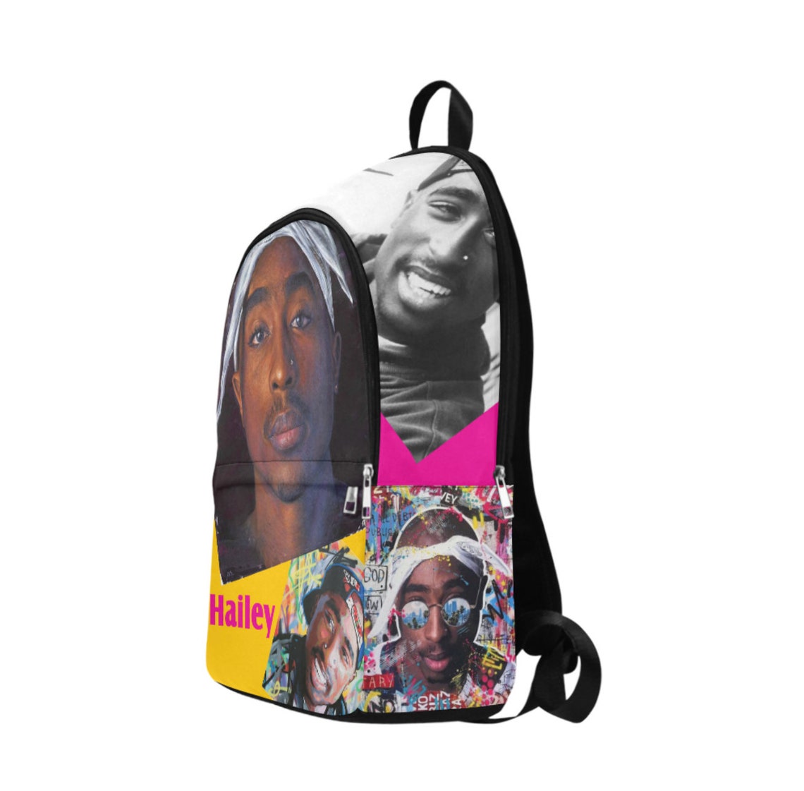 2PAC Shakur FREE CUSTOMIZATION Fabric Backpack Hip-hop | Etsy