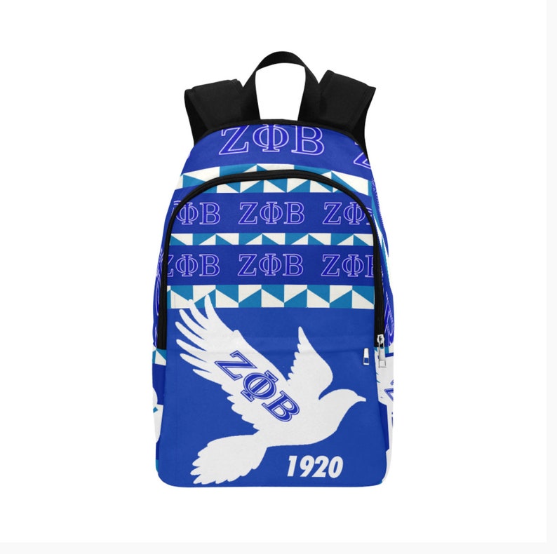 Zeta Phi Beta Custom Fabric Backpack Etsy