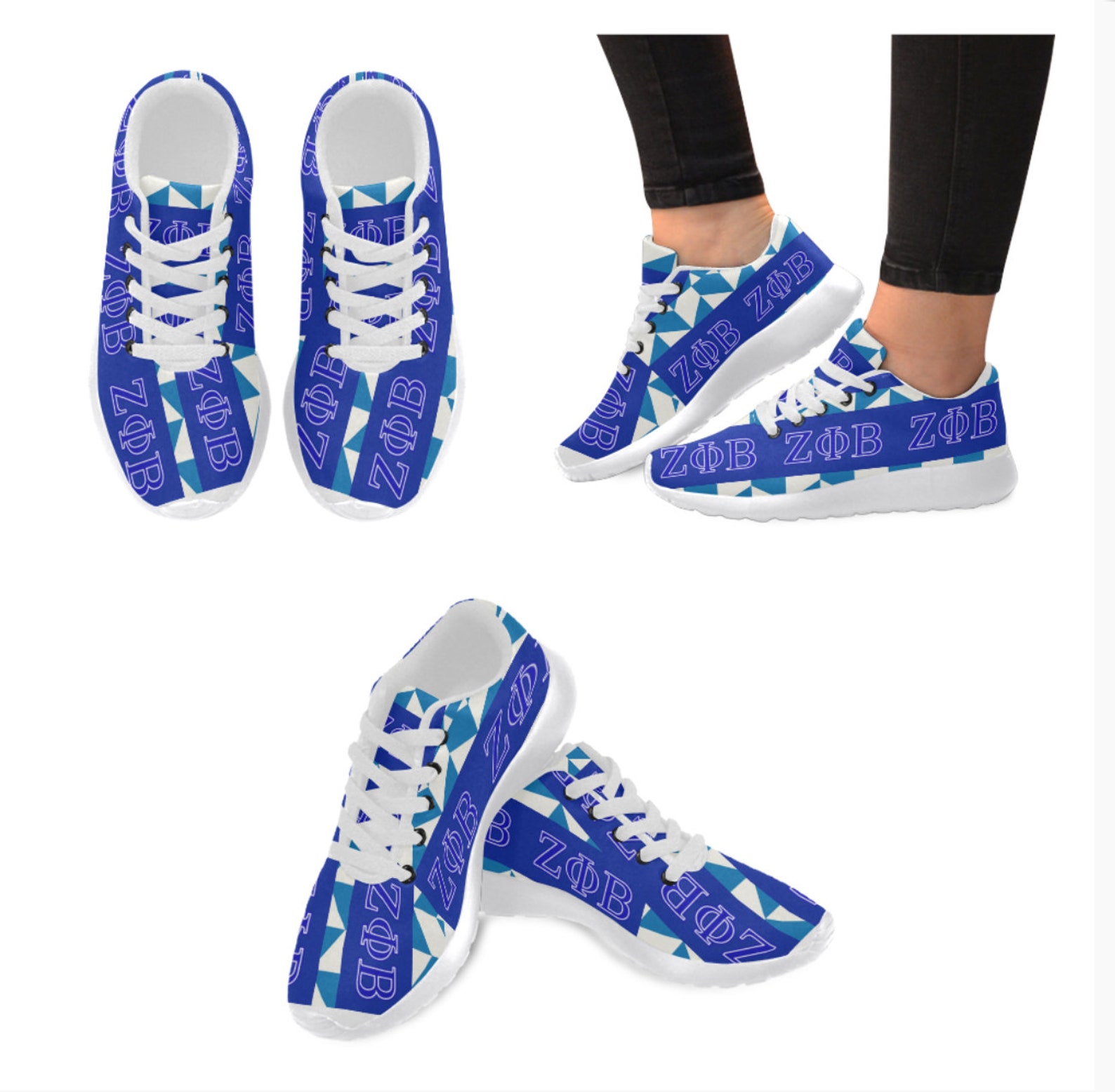 Zeta Women's Running Shoe / Shirt, Black Greek, Probate, Step Show ...