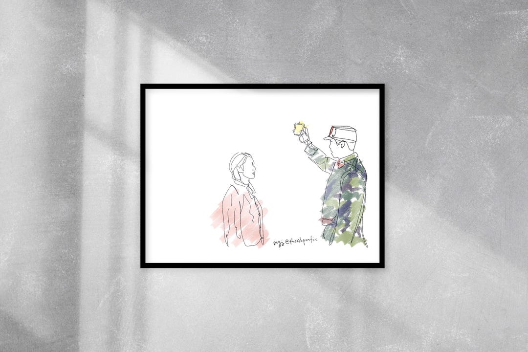 CLOY Crash Landing on You Art Print Simple Postcard Kdrama Room Decor ...