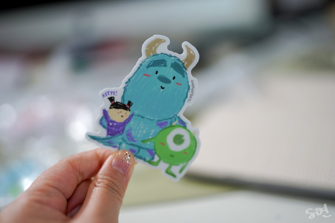 MONSTERS INC PIXAR - Vinyl Sticker - Laptop Sticker - Waterproof ...