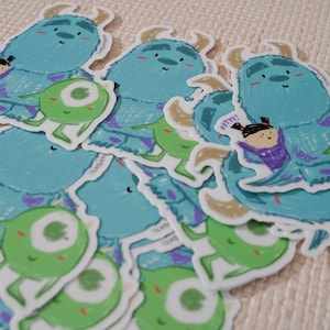MONSTERS INC PIXAR - Vinyl Sticker - Laptop Sticker - Waterproof ...