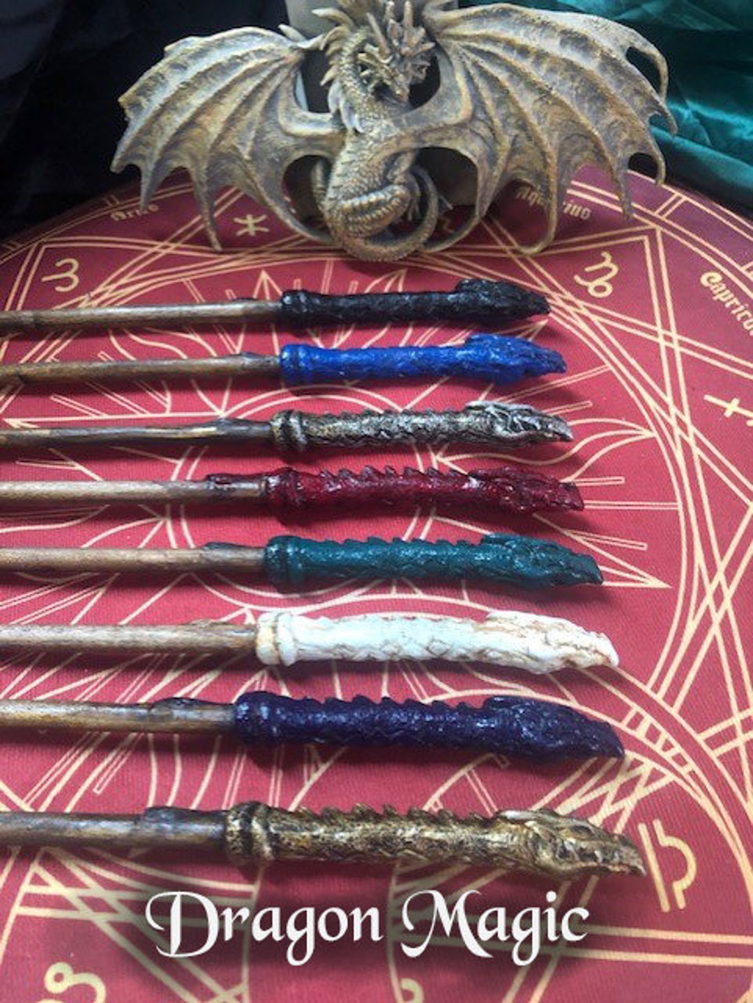 Spell Caster Wand- Dragon Magic - Etsy