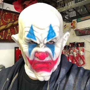 Cranky the Clown- Silicone Half Mask - Made to Order - Etsy