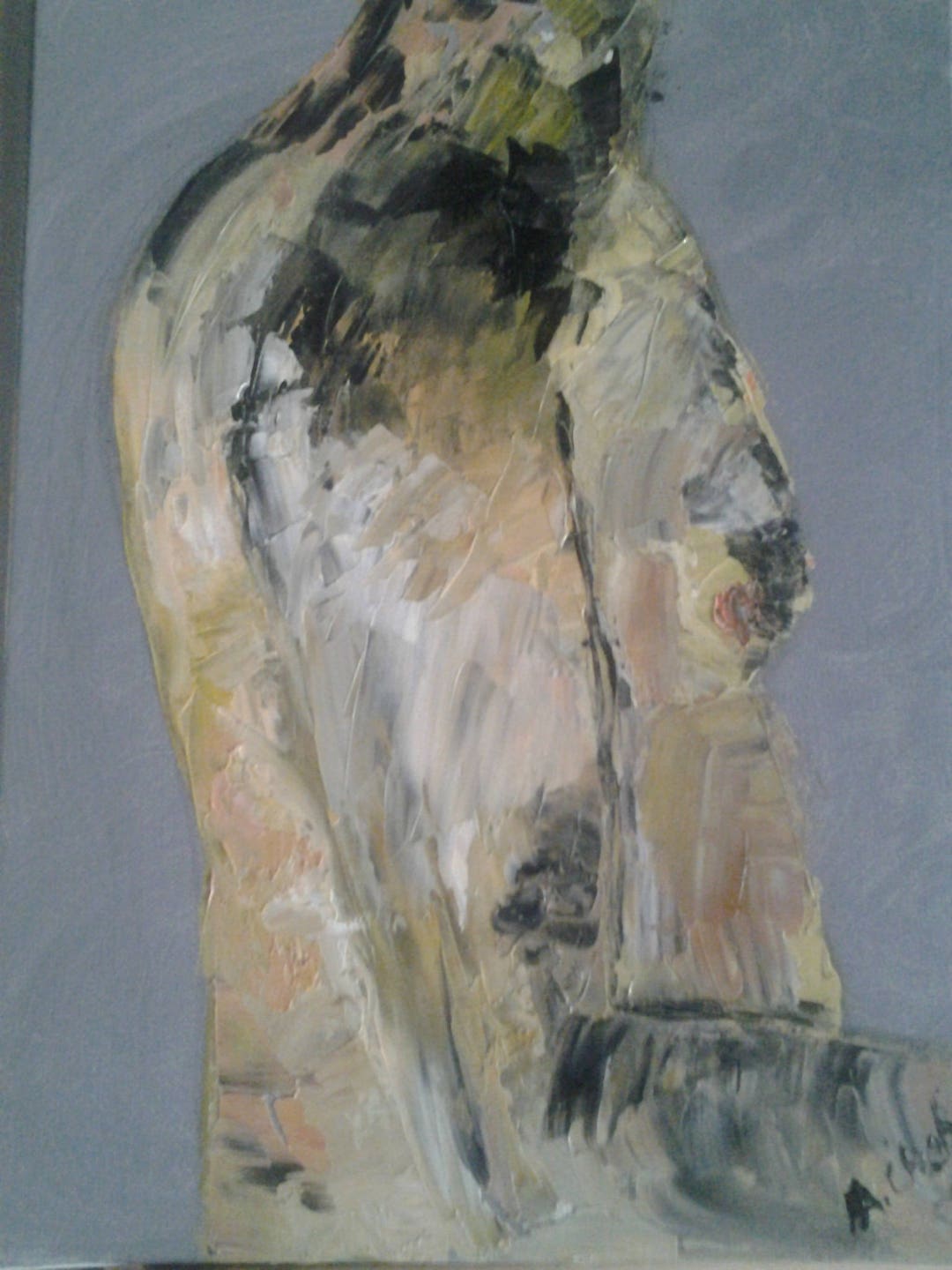 Abstract Art Painting Man Profile - Etsy