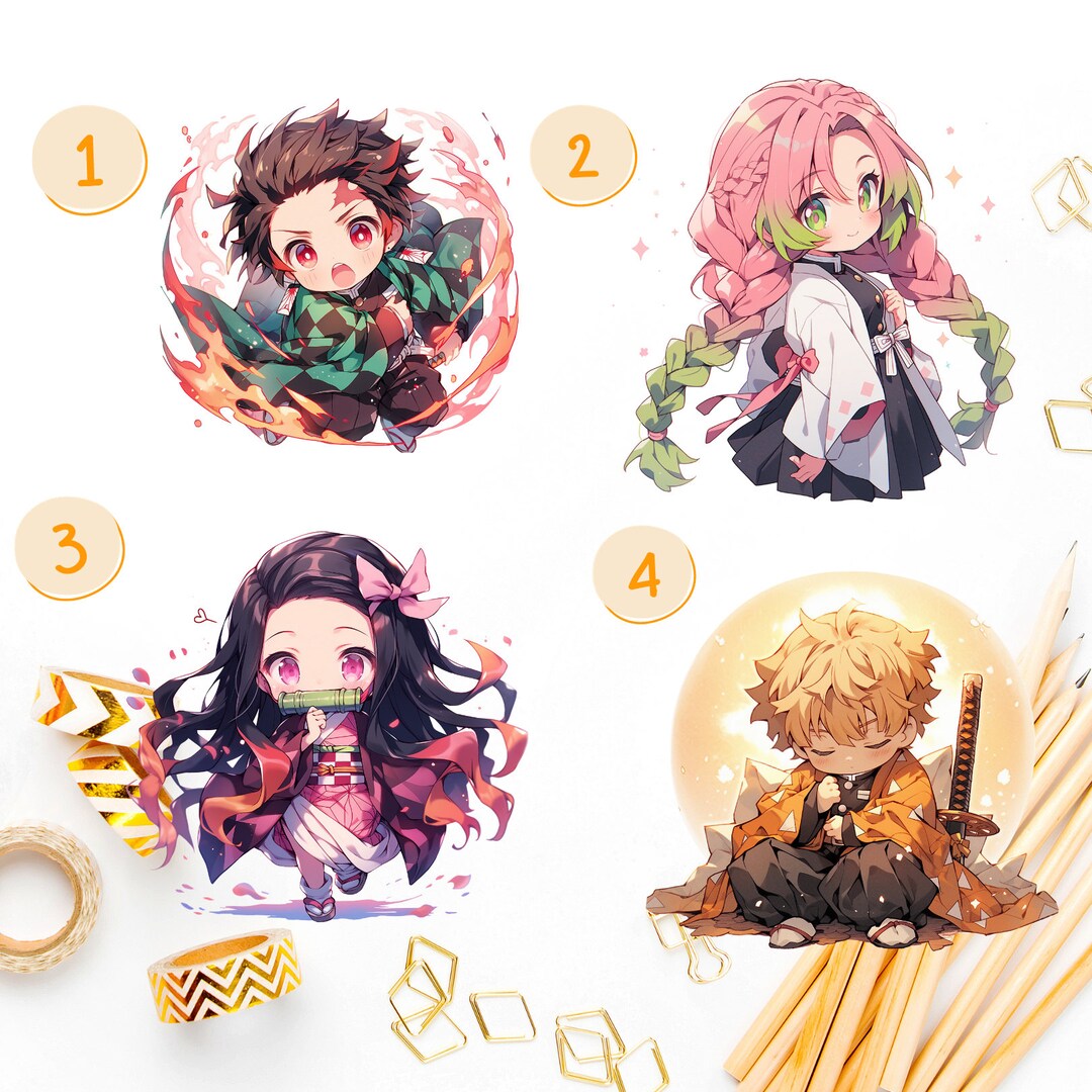 Demon Slayer - Vinyl Die Cut Sticker - Etsy