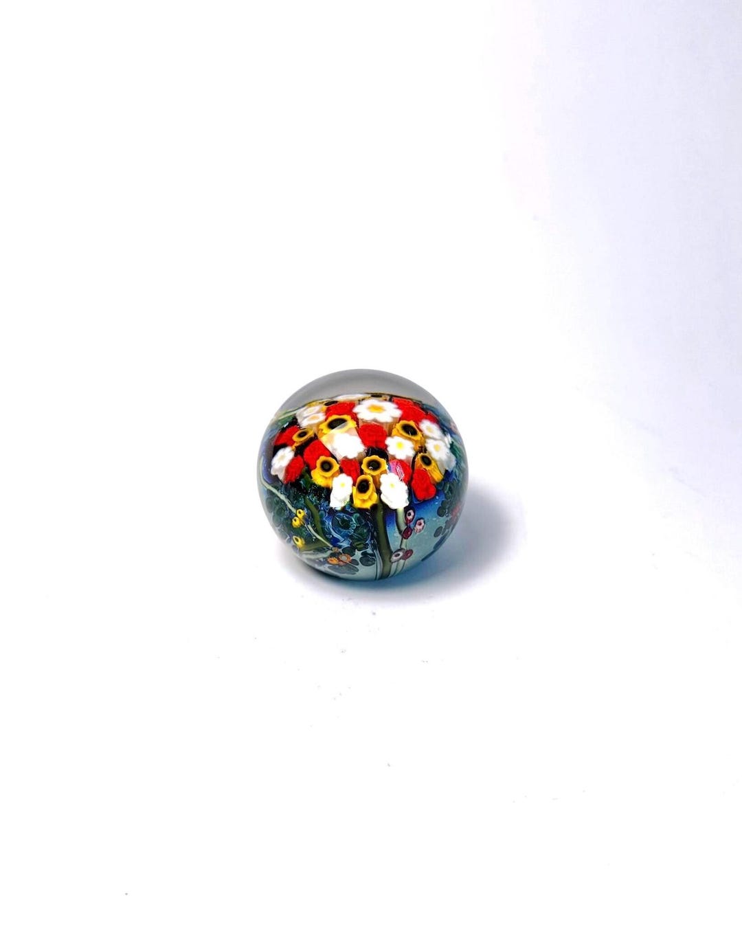 Shawn Messenger Art Glass Millefiori Paperweight -signed - Etsy