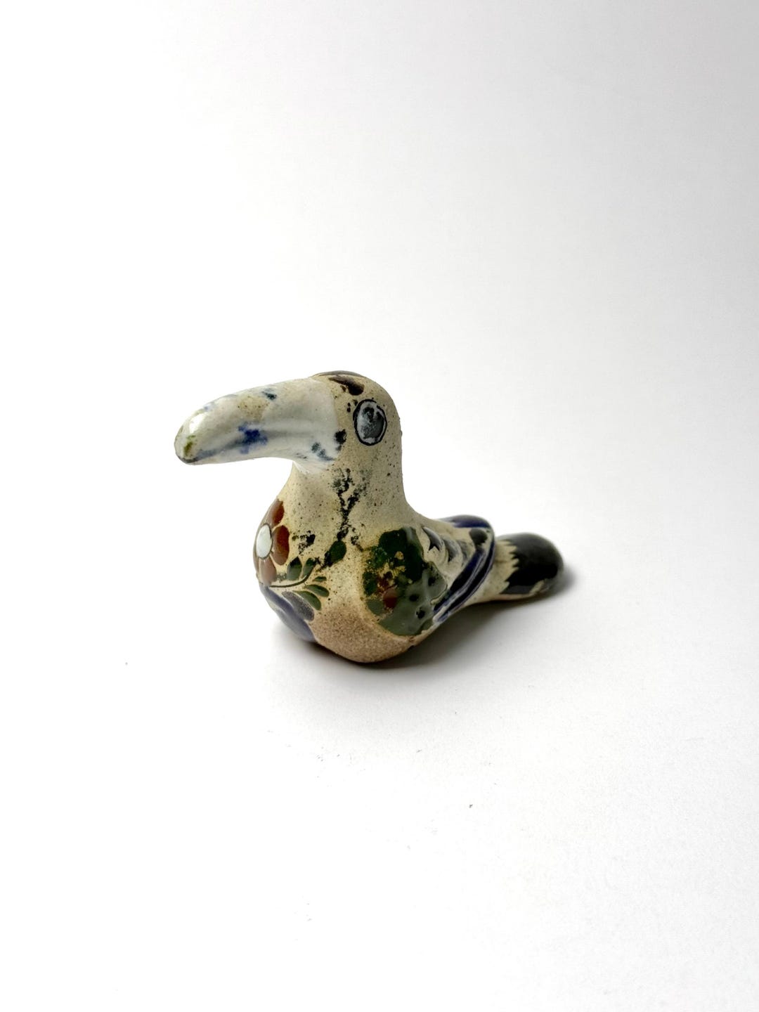 Vintage Mini Mexican Pottery Toucan Figurine - Etsy