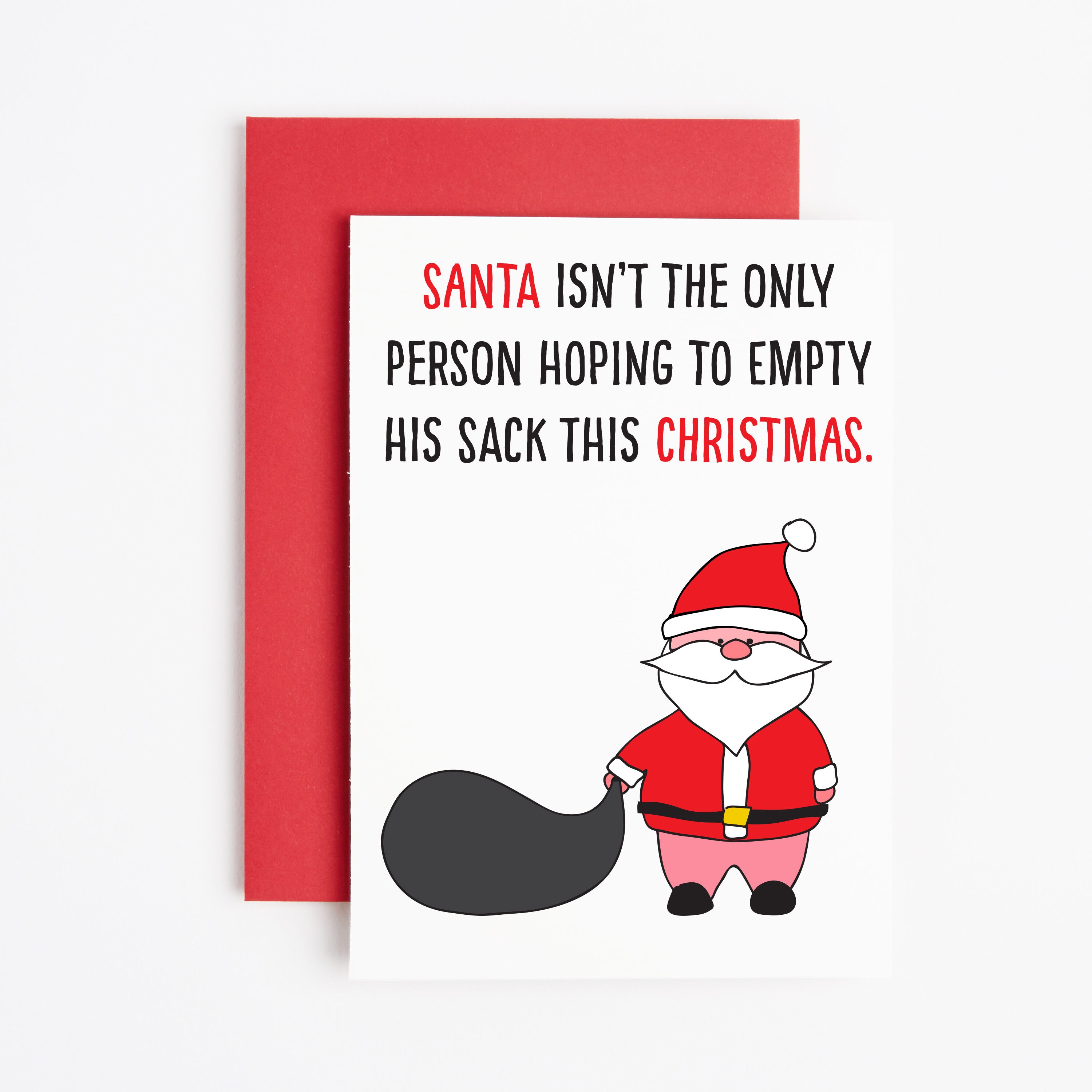 Rude Santa Card Christmas Card Adult Humour Card Funny Etsy Rude Santa Card Christmas Card Adult Humour Card Funny Etsy