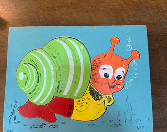 Wooden Snail Puzzle - Etsy