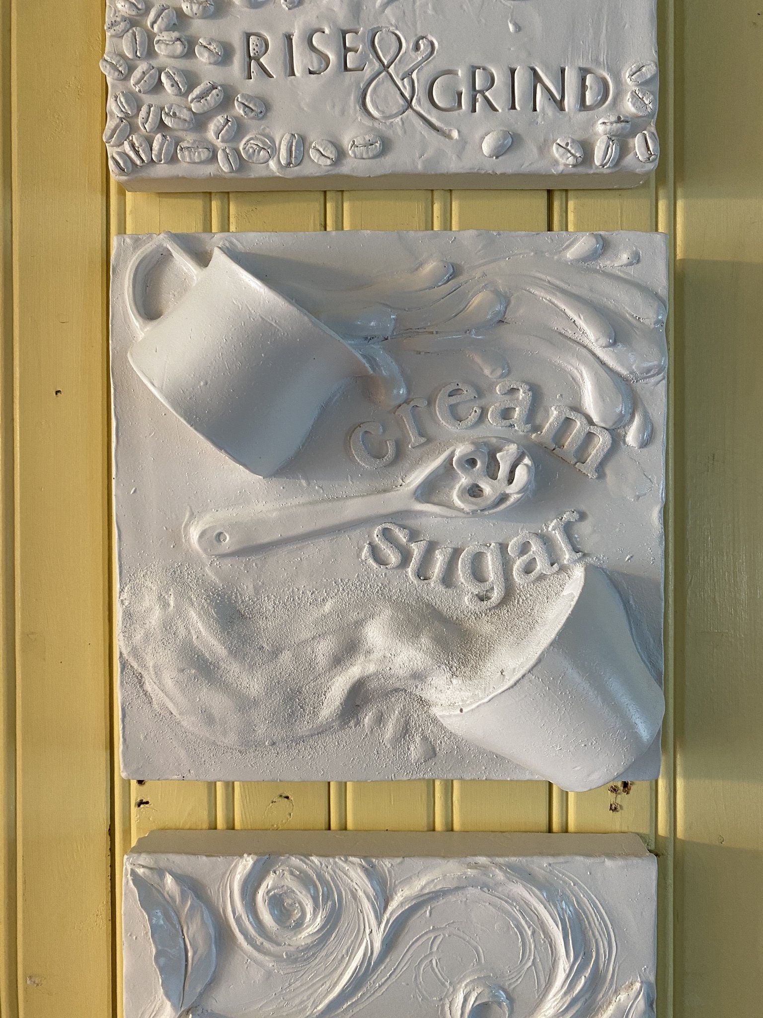 Cream & Sugar Wall Relief Original Art Signed by the Artist | Etsy