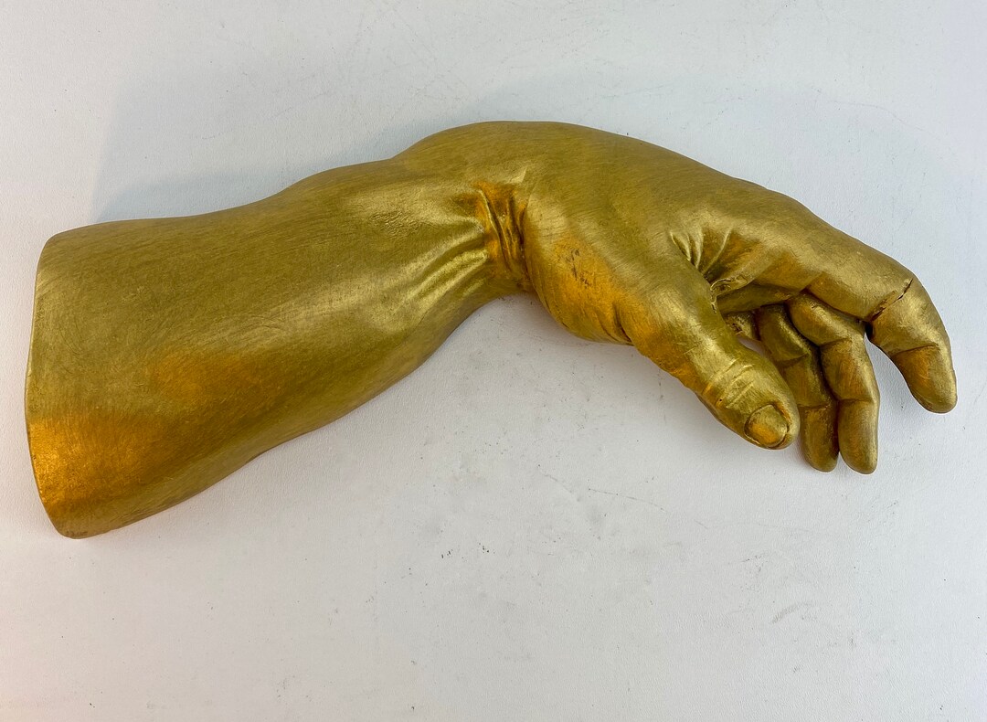 Golden Hand of Adam With God's Hand Wall Hanging From the Creation by ...