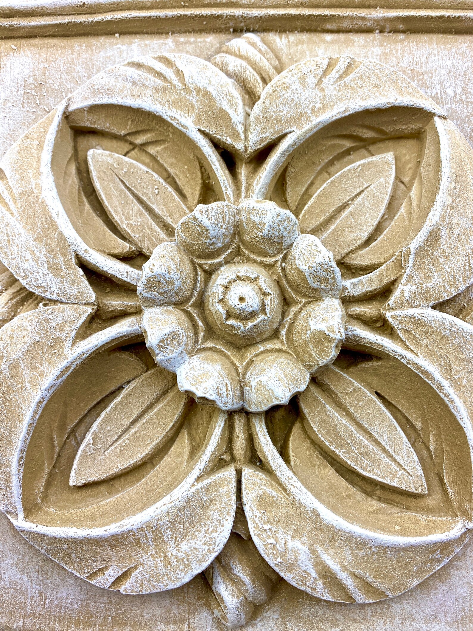 4 Floral Renaissance Relief Tiles | Etsy