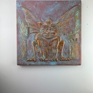 18” Gothic Gargoyle Relief Wall Plaque - Etsy