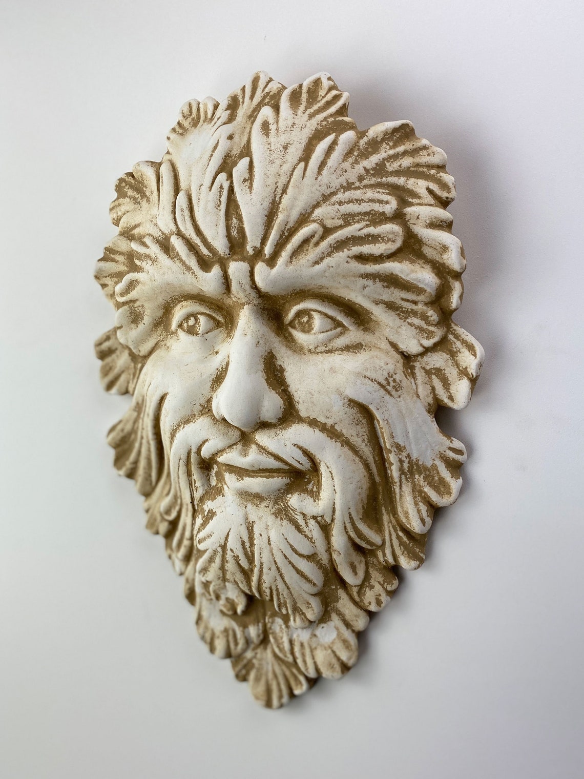 Classic Green Man Wall Hanging Sculpture - Etsy