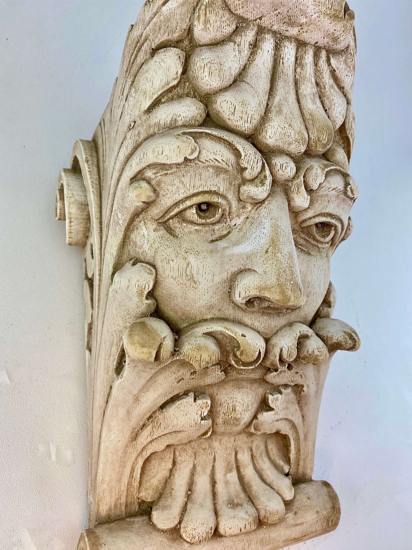 Acanthus Leaf Face Corbel From the King Face Collection - Etsy