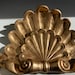 Large Scalloped Golden Shell Wall Sculpture - Etsy