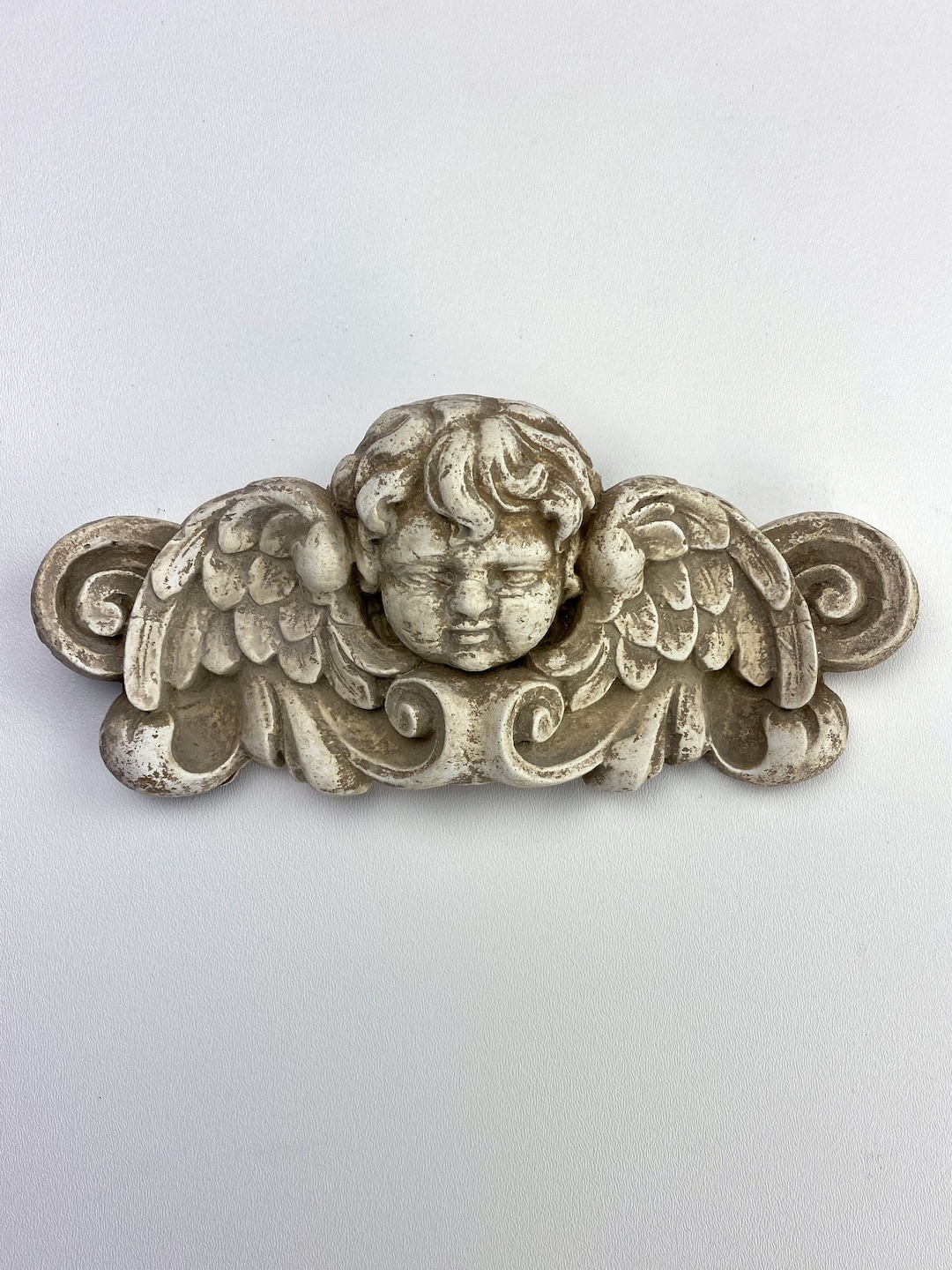 Cherub Face With Scrollwork - Etsy