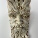 Green Man Sculpture Smiling Leaf Face With Acorns - Etsy