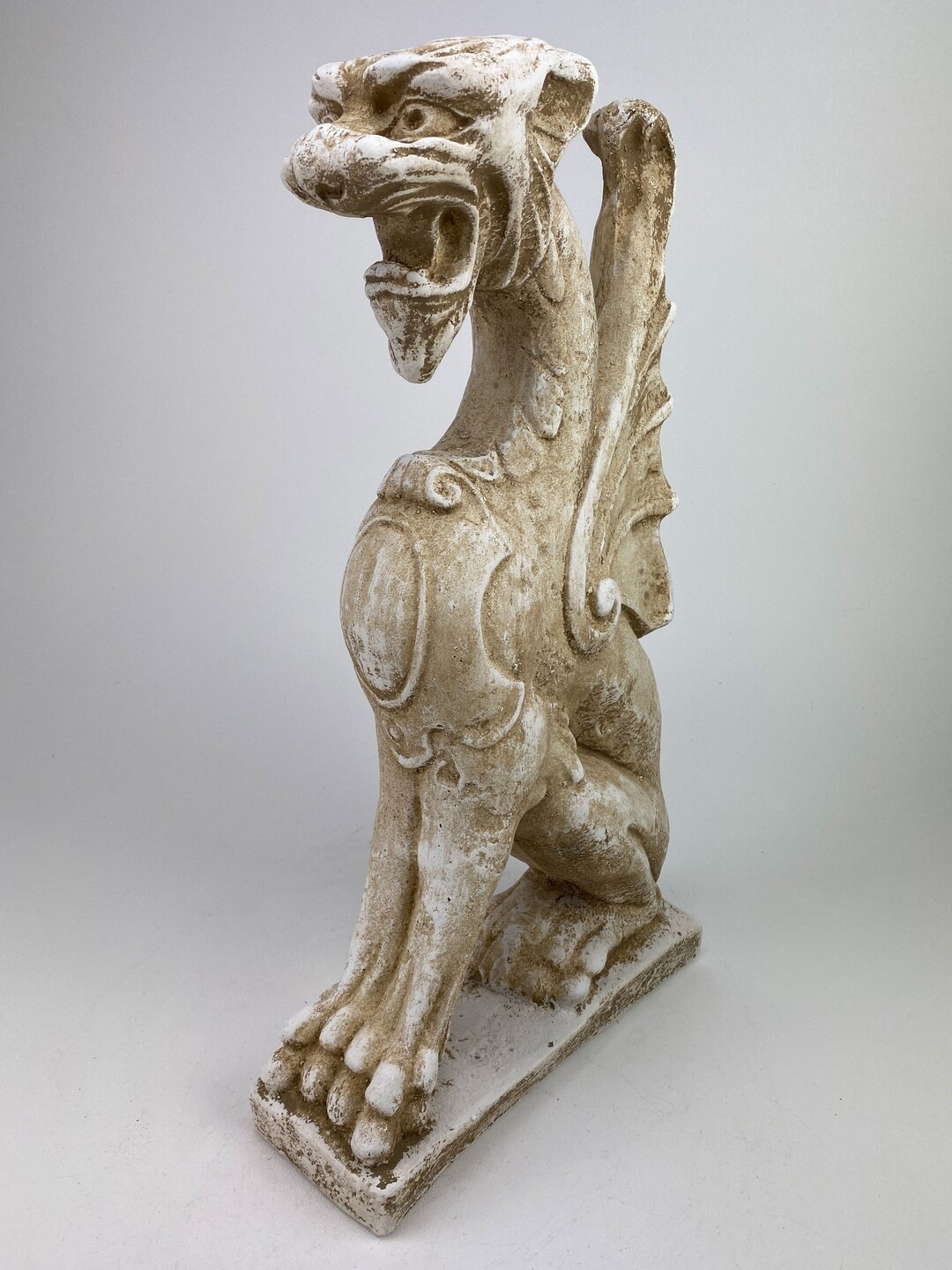 18" Gothic Griffin Dragon Lion Statue - Etsy