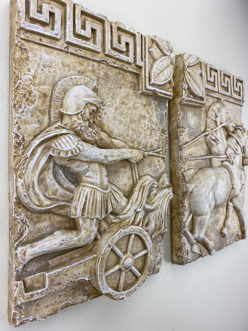 Roman Biga Chariot Diptych Wall Hanging | Etsy