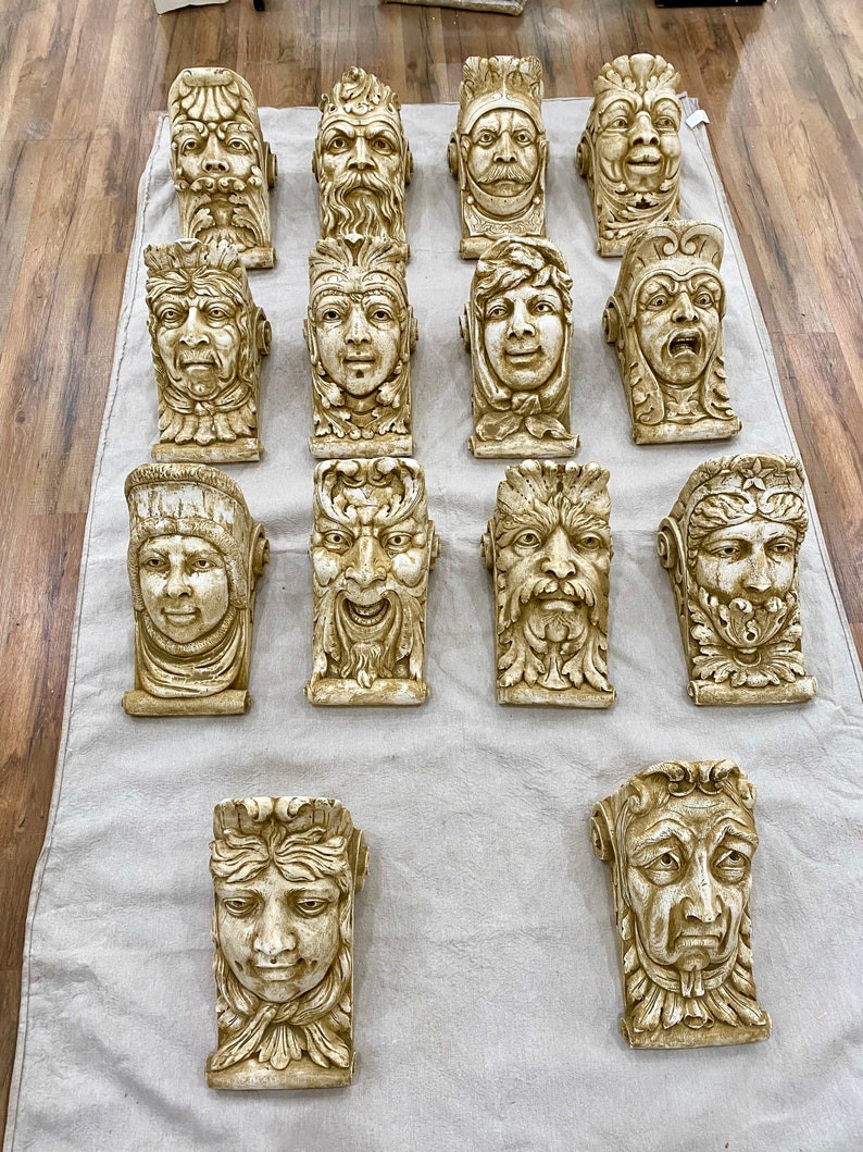 All 14 Renaissance Corbels From the King Face Collection - Etsy