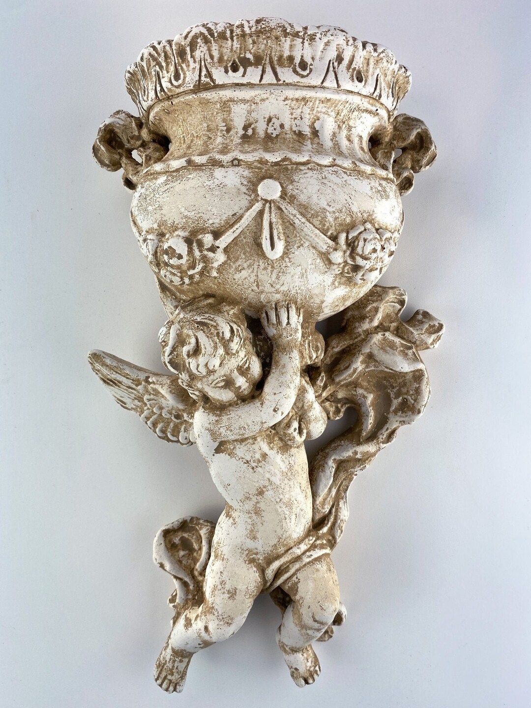 Rare Angel Cupid Wall Planter - Etsy