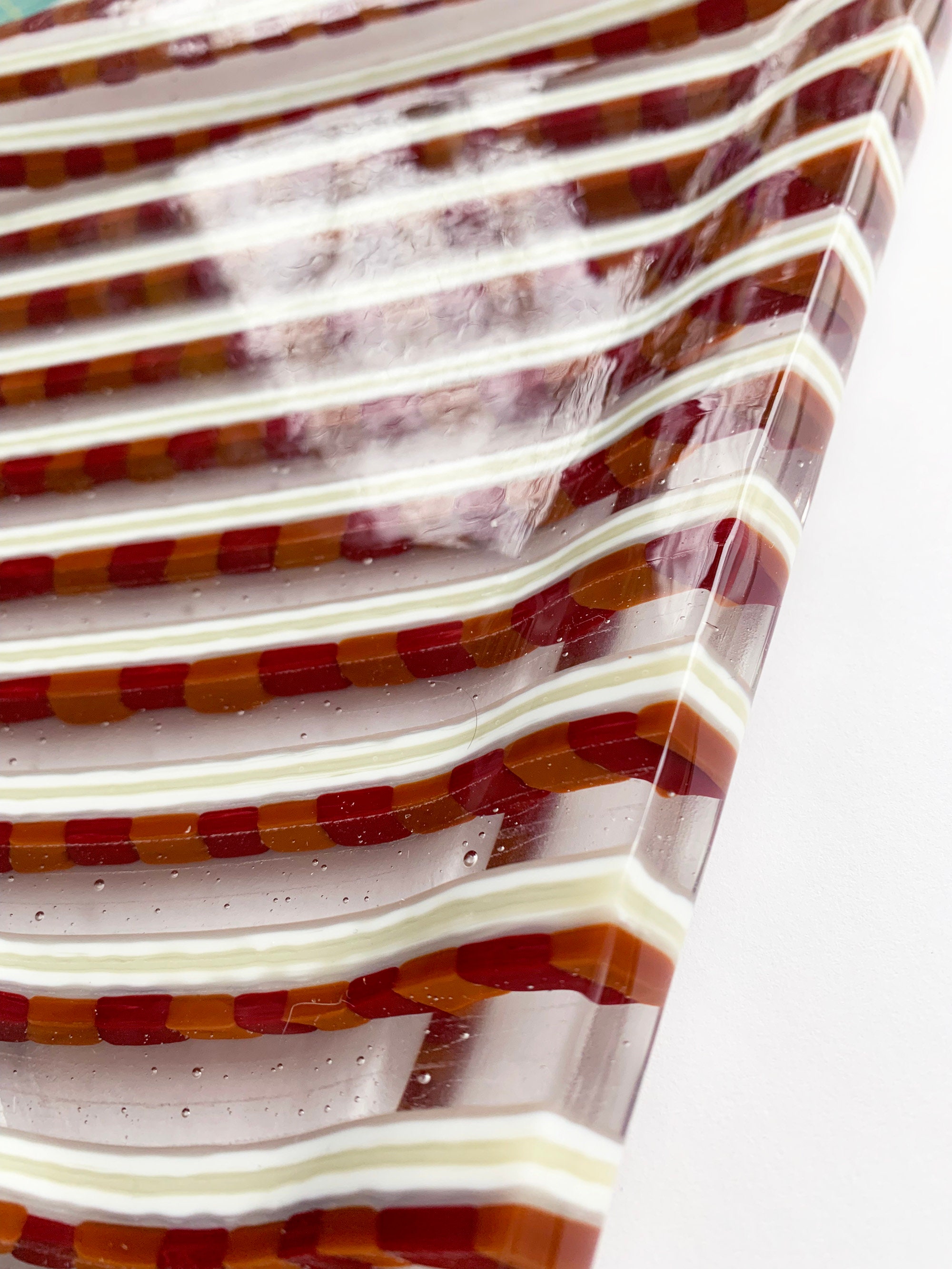 Fused Glass Pizza Shaped Plate - Etsy