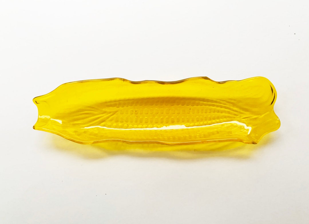 Fused Glass Corn on the Cob Dish - Etsy