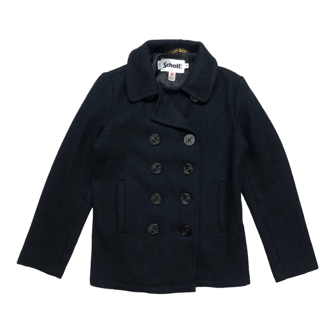 Schott X Earth Music&ecology Violet Label Peacoat - Etsy