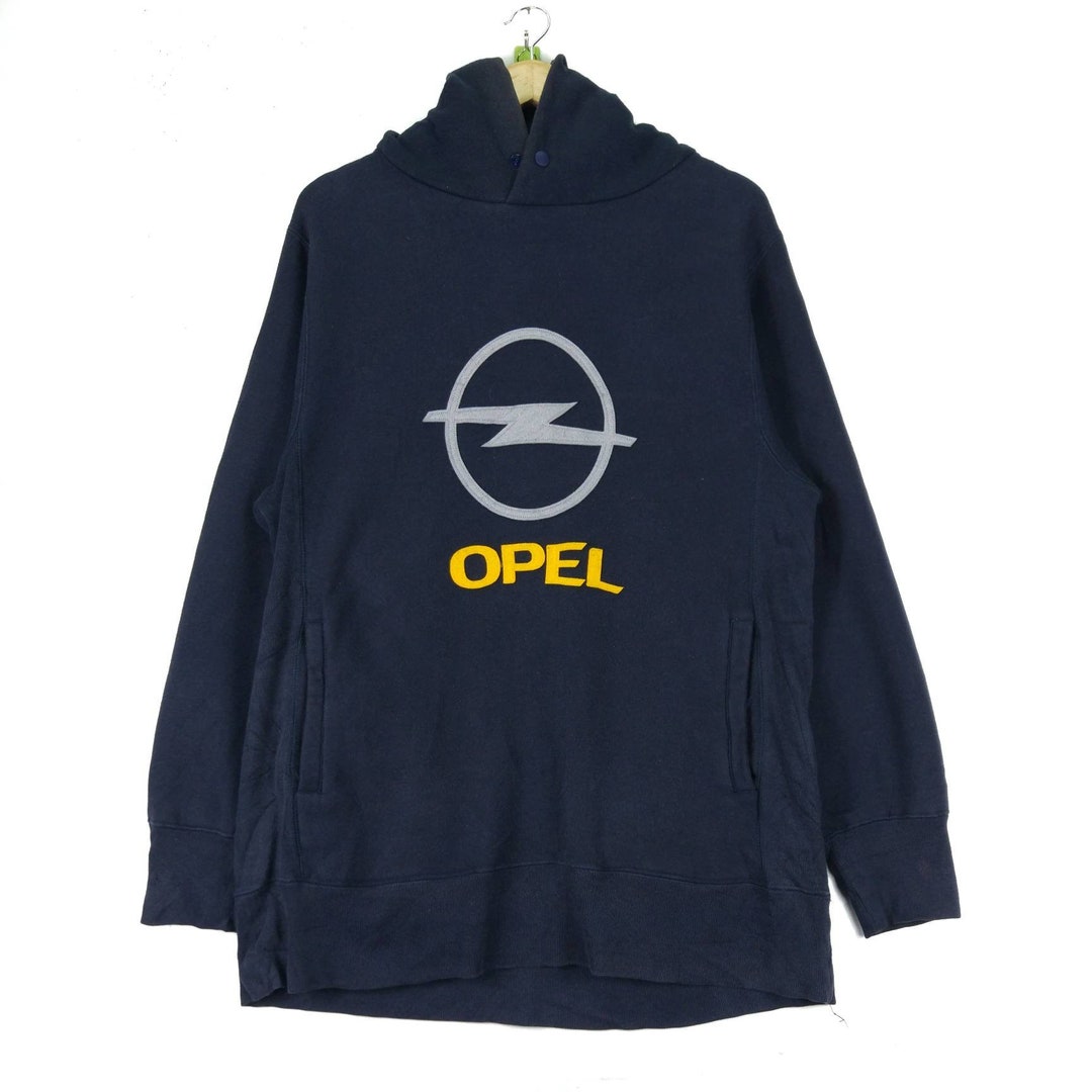 Opel Big Logo Embroidered Super Thick Hoodie Pullover Jumper Sweatshirt ...