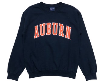 Vintage Auburn Tigers Spellout Big Logo Printed Sweatshirt Jumper ...