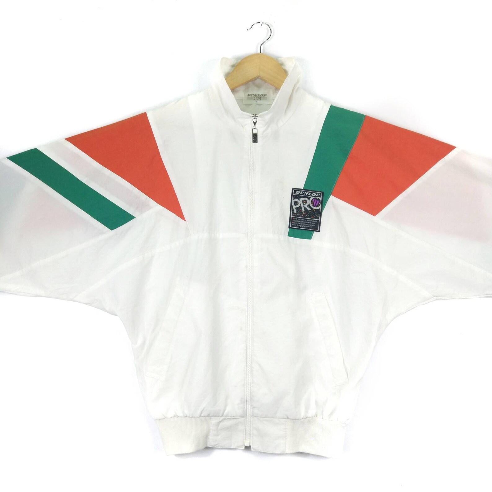 Dunlop Pro Ski Vintage 90s Colour Block Zipper Light Jacket Size S - Etsy