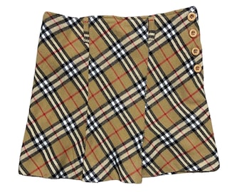 Burberrys Nova Check Mini Skirt Size 28 INCH , Burberrys Skirt, Burberrys Mini Skirt, Burberrys ...