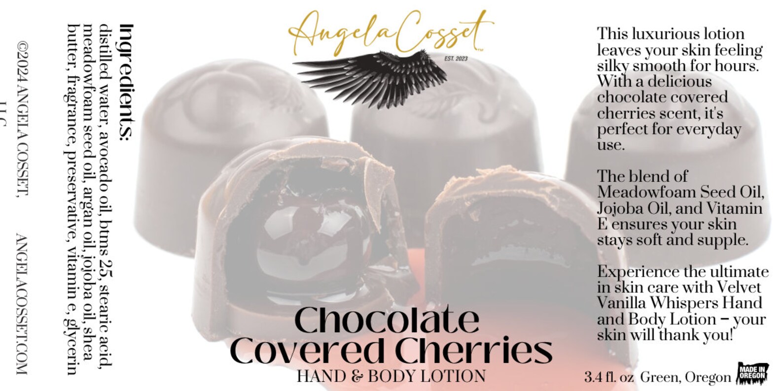 Hand & Body Lotion Chocolate Covered Cherries - Etsy