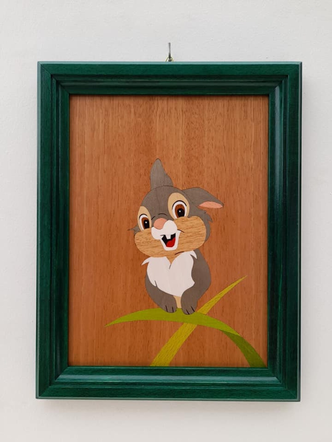Pan Pan Marquetry Painting, Thumper. - Etsy