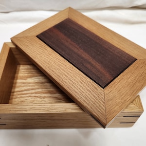 Handcrafted Wooden Box White Oak and Walnut - Etsy